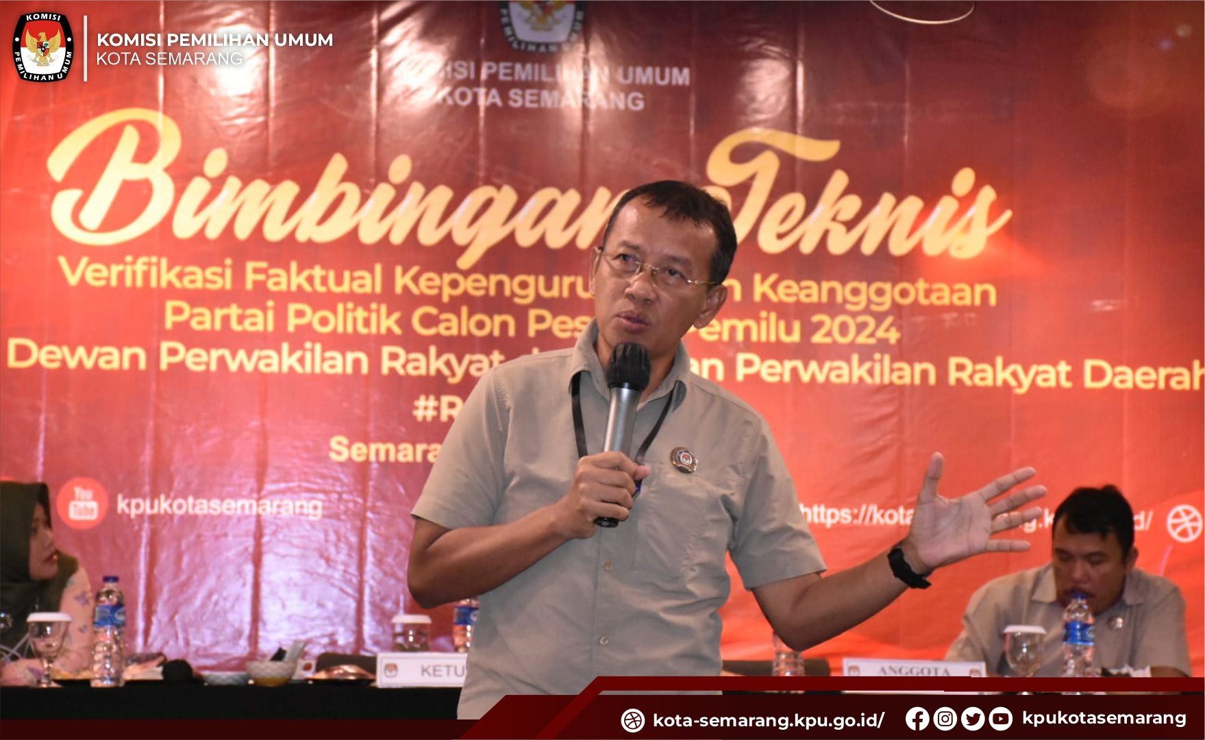KPU KOTA-SEMARANG - Bimbingan Teknis Verifikasi Faktual Kepengurusan dan Keanggotaan Parpol